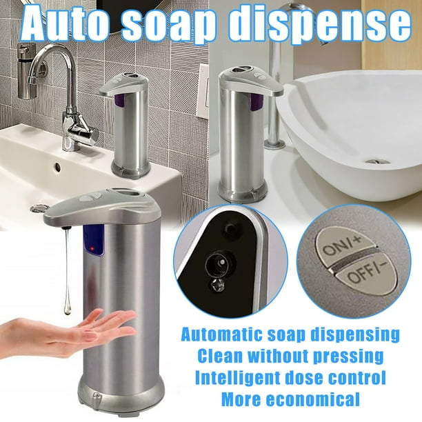 Automatic Induction Soap Dispenser Stainless Steel Adjustable Liquid ...