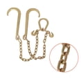 Tow Chain J-hooks V-chain Flatbed Truck Rollback Wrecker Carrier 5/16 ...