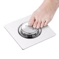 Floor Drain Cover Cozival Stainless Steel Foot-Press Floor Drain Cover ...