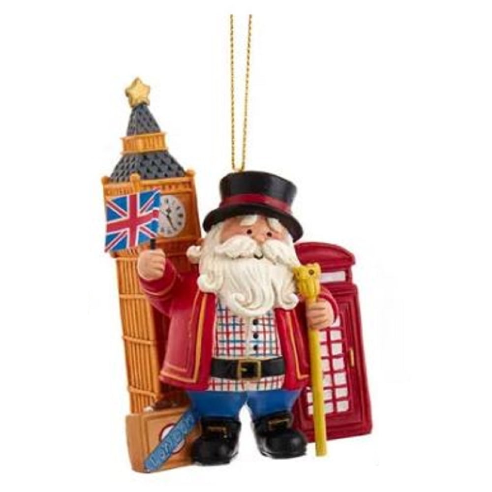 Buy English Santa with Big Ben and Telephone Booth Christmas Tree ...
