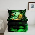 Erosebridal St. Patrick's Day Comforter Sets Full Size, Cute Axolotl ...