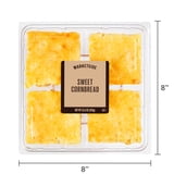 Marketside Sweet Cornbread, 12.5 oz, 4 Count, Moist with Real Corn ...