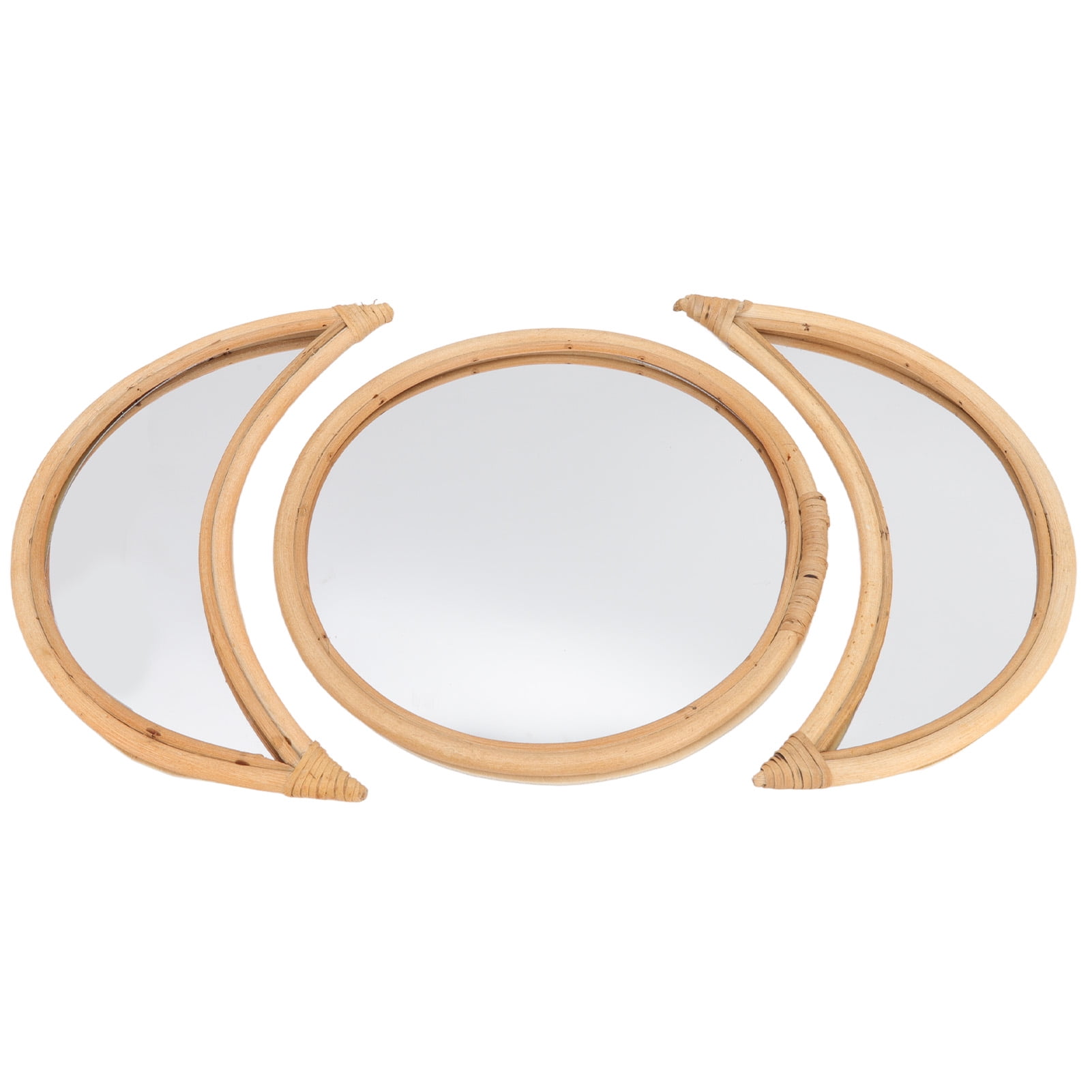 Click here for Ls 3pcs Moon Wall Mirror Rattan And Acrylic Moon P... prices