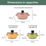 Cinsa 10-Piece Cookware Set, Premium Enamel on Steel Pots with Lids ...