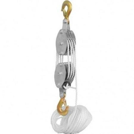 Rope Pulley Hoist 2 Ton Heavy Duty Block and Tackle - Walmart.com