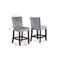 Counter Height 6-Piece Dining Set | Upholstered Seating | Square Shape ...