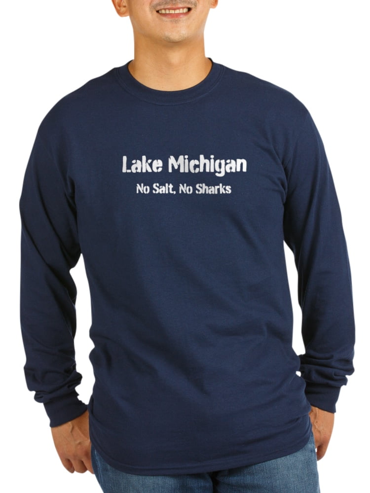 CafePress - Lake Michigan: No Salt, No Sharks (W) Long Sleeve - Long ...