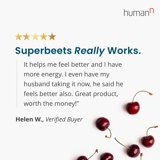 HumanN SuperBeets Black Cherry Beet Root Powder Nitric Oxide Boost - 30 ...