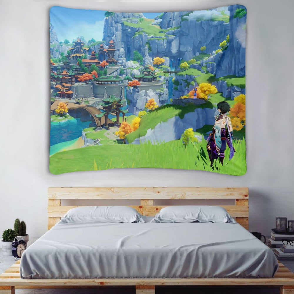 Genshin Tapestry,For Bedroom,Genshin Tapestry Christmas Tapestry Christmas Tapestry Wall Hanging ...