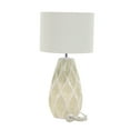 DecMode White Stone Traditional Table Lamp 27" - Walmart.com