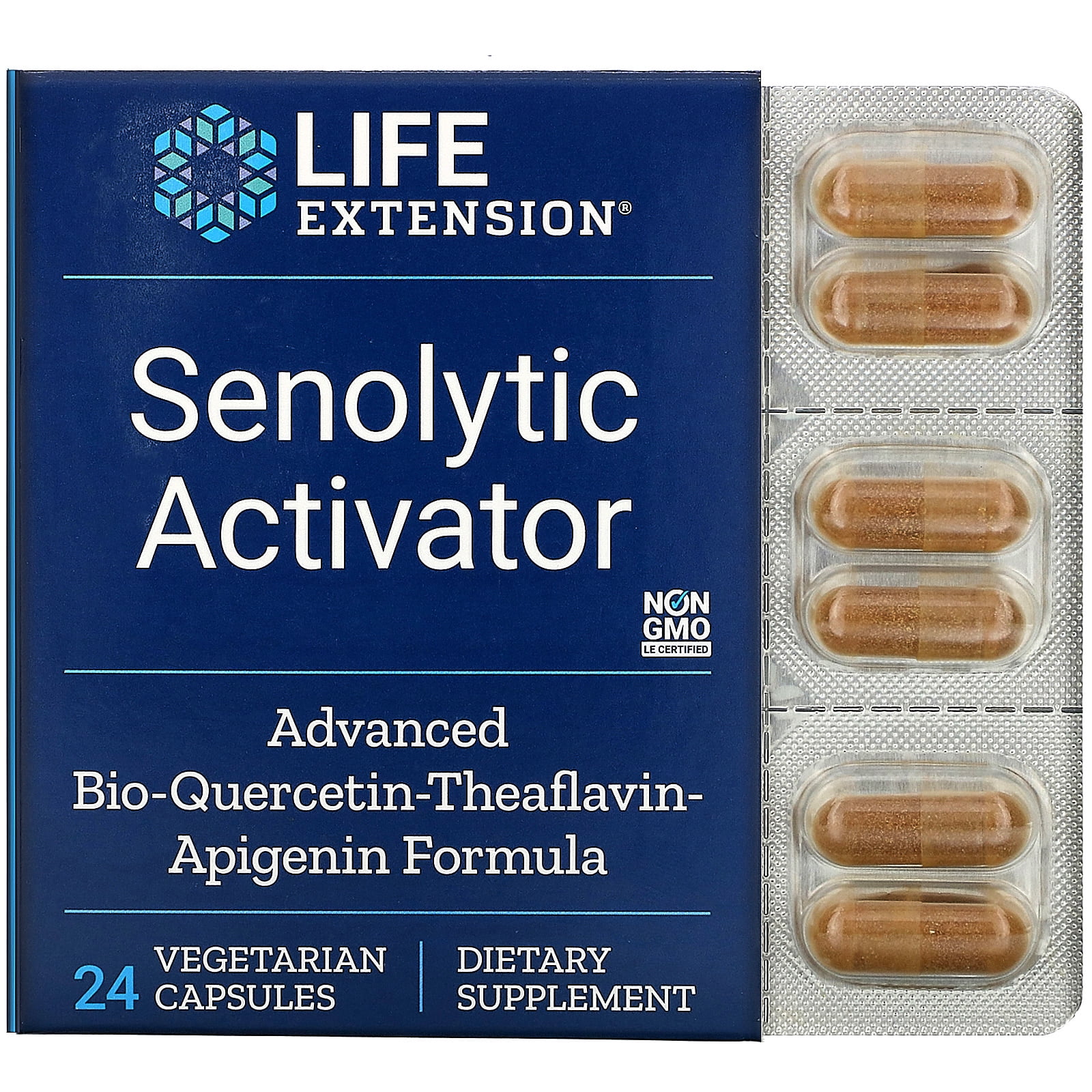 Life Extension Senolytic Activator, 24 Vegetarian Capsules - Walmart.com - Walmart.com