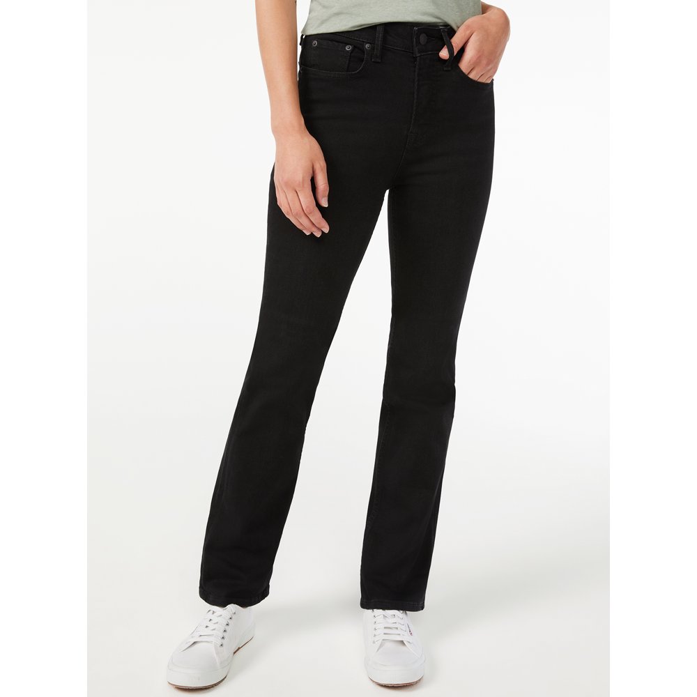 Free Assembly - Free Assembly Women's High-Rise Bootcut Jeans - Walmart ...