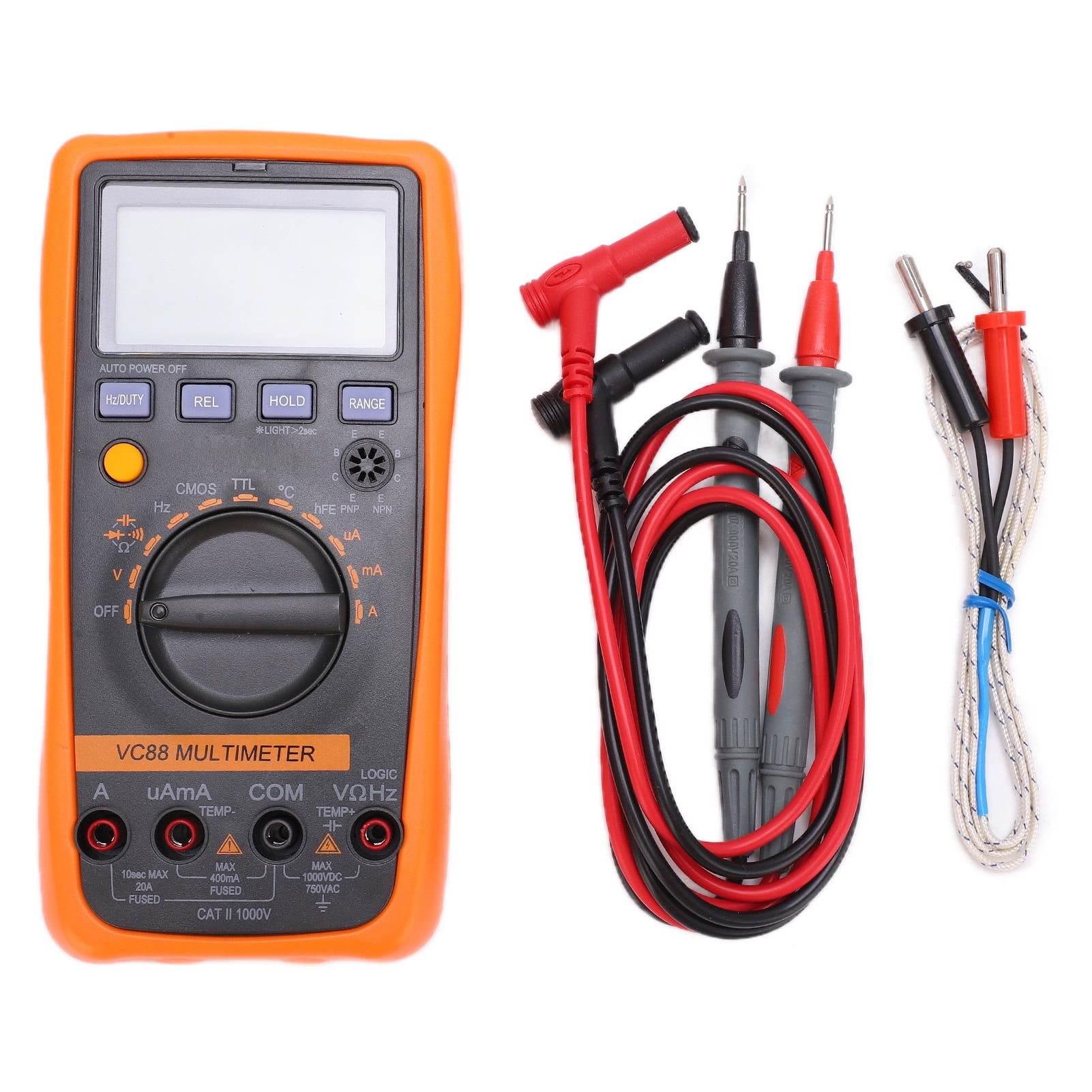VC88 1000V/20A Multimeter Logic Level Test Portable Automatic Range for ...