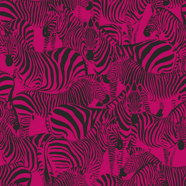 Black And Pink Zebra Print Wallpaper