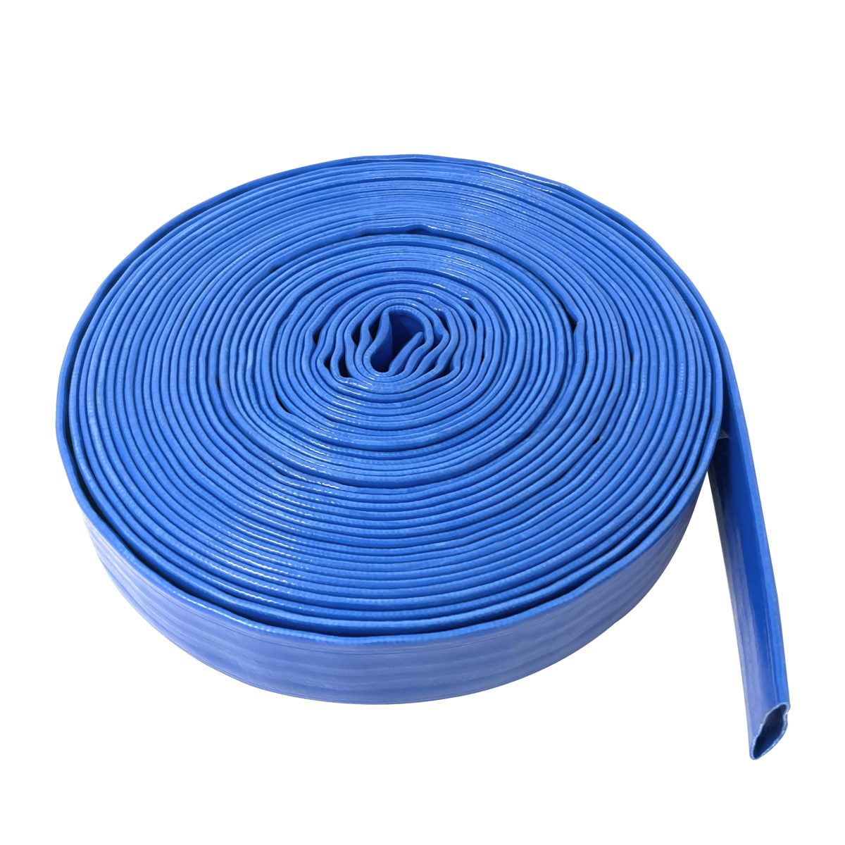 Gloxco 1" Inside Diameter (1-5/8" Flat Width) Blue Lay Flat Hose for ...