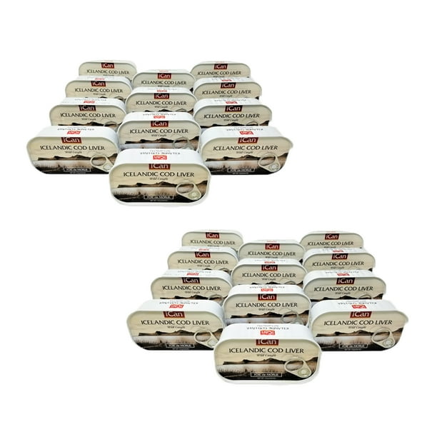 Ican Icelandic Wild Cod Liver 4.06oz/115g | Wild Caught from Pure ...