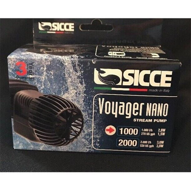 Sicce USA 010503 270 GPH Voyager Nano Aquarium Circulation Stream Pump ...