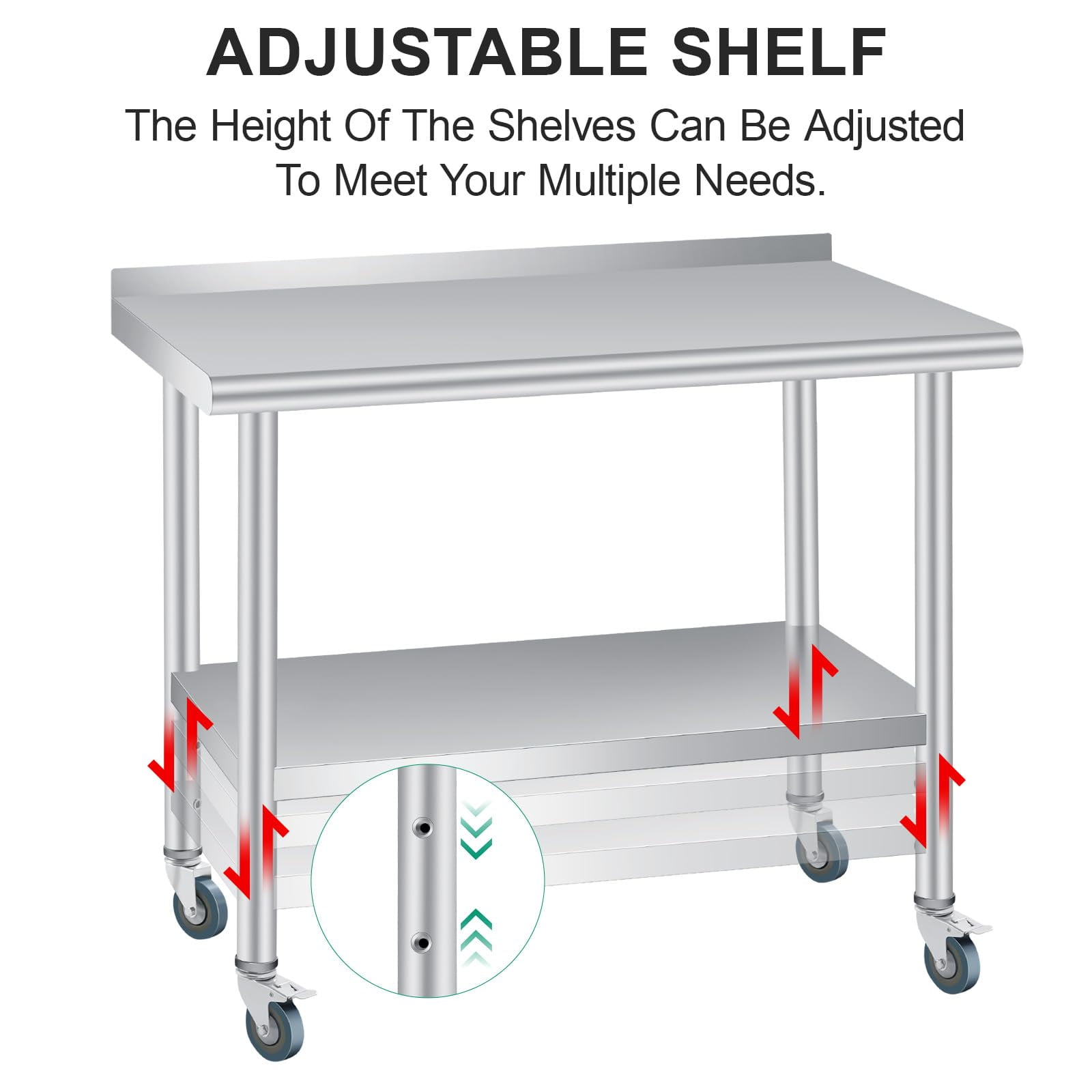 Click here for Beesclover Stainless Steel Prep Table 36*24/48*24/... prices