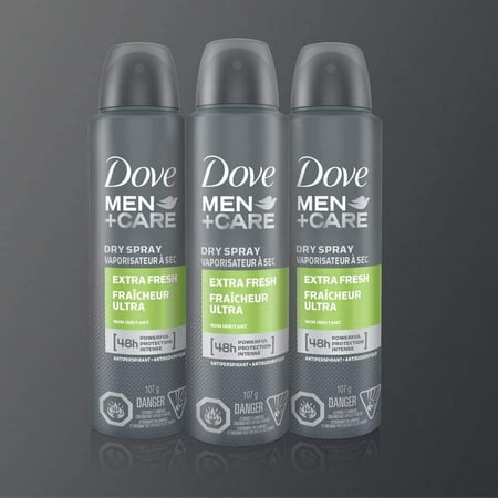 Dove Men+Care Dry Spray Antiperspirant for reliable protection and a ...