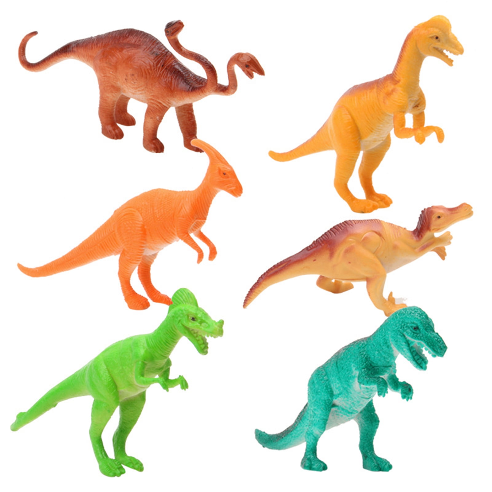 Temacd 6Pcs Dinosaur Models Various Styles Tyrannosaurus Rex ...