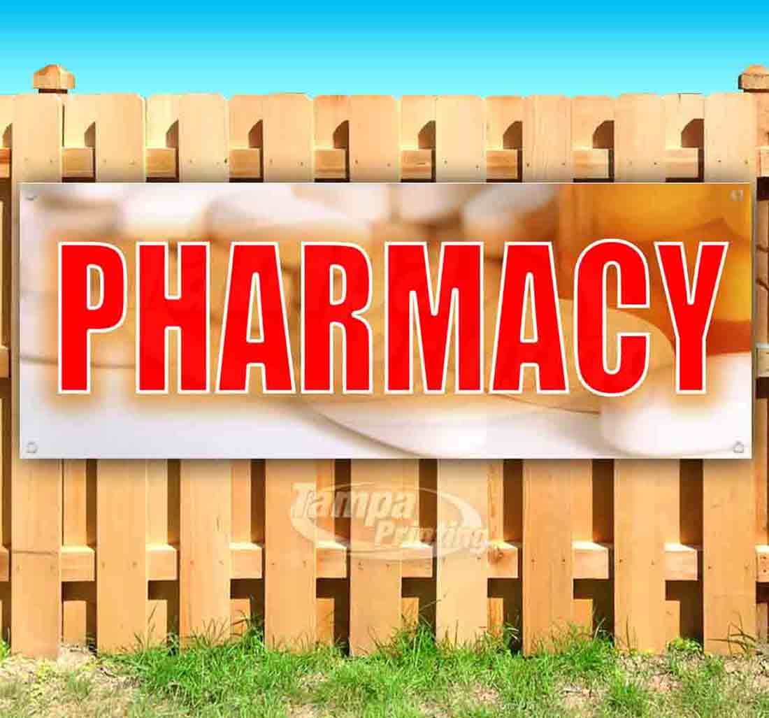 Pharmacy 13 oz Vinyl Banner With Metal Grommets - Walmart.com