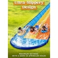 Syncfun Backyard Triple Water Slide, 18ft with 3 Inflatable Boards ...