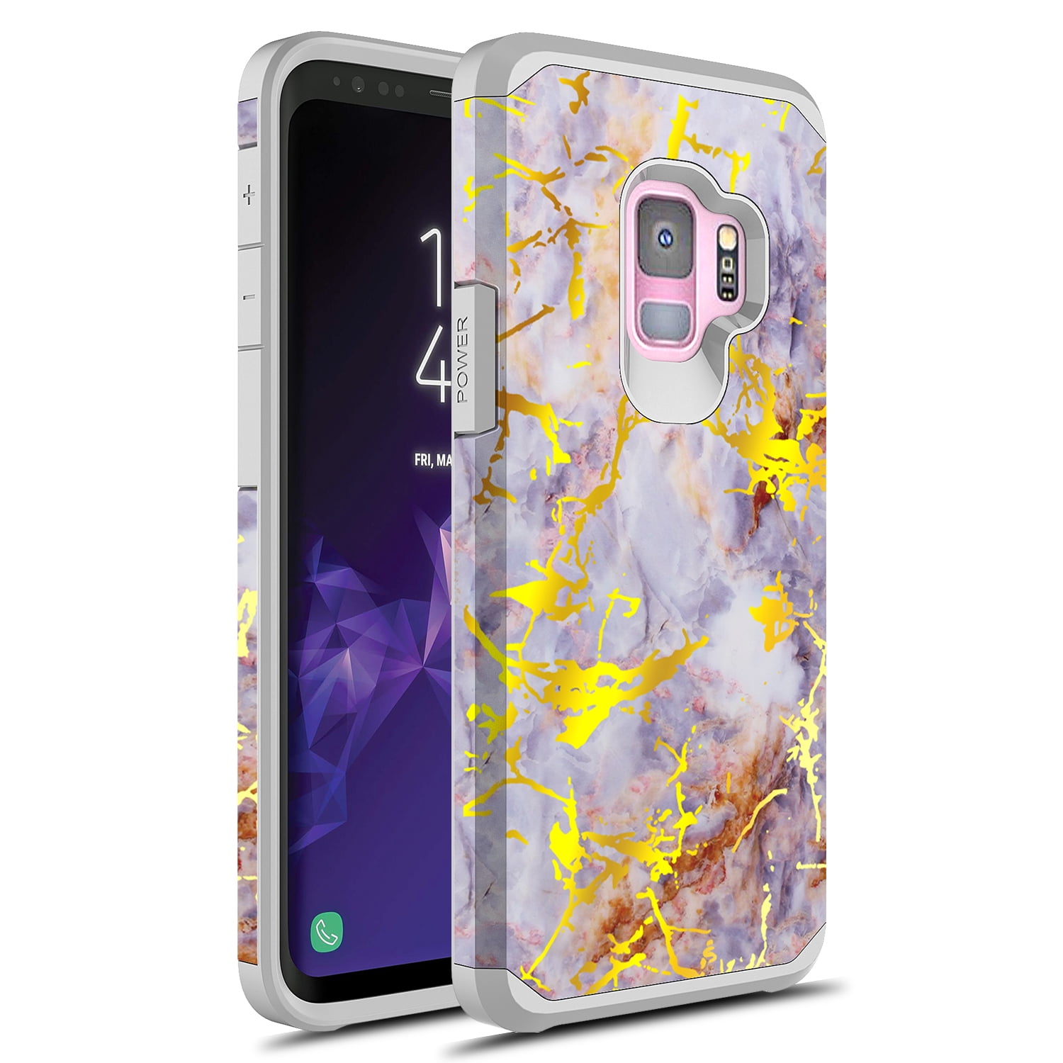 Samsung Galaxy S9 Case, Rosebono Slim Hybrid Shockproof Hard Cover ...
