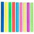 Dual Scale Design Straight Plastic Ruler Clear Scale Measuring Tool for ...
