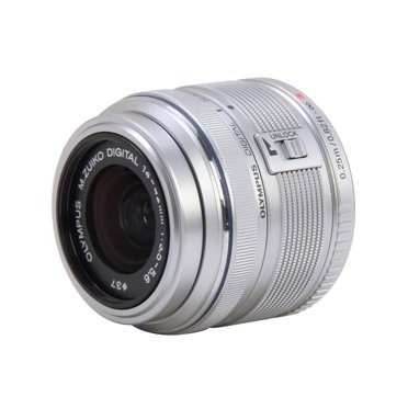 Olympus M.Zuiko 14-42mm f/3.5-5.6 EZ Camera Lens - Silver, Electronic Zoom, Compact Design ...