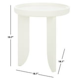 SAFAVIEH Malyn contemporary Round Accent Table, Ivory (18.1 in. W x 18. ...