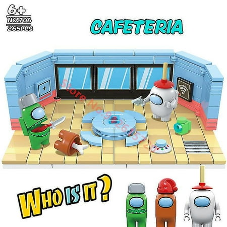 Space Combat Amongs Base Game Capsule Alien Building Blocks Fingures ...