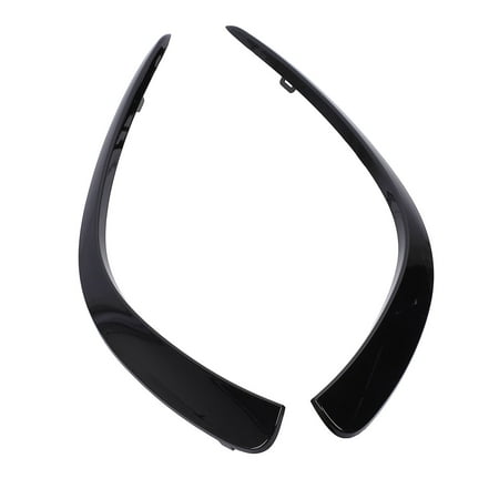 Fog Light Vent Splitter Canard Trim, Gloss Black Anti Scratch Front ...