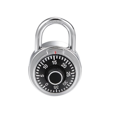 Combination Padlock Locker Lock 6mm Dia Steel Shackle 45mm Body Width ...