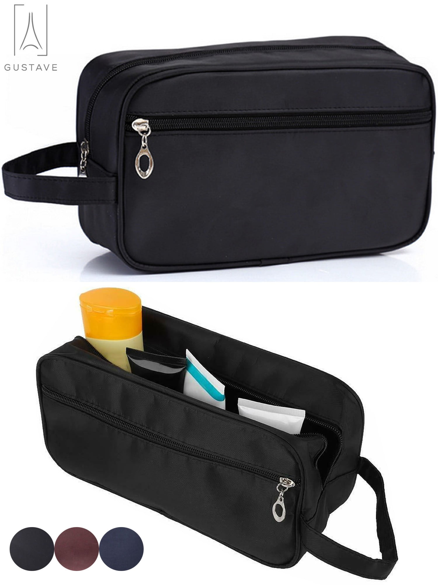 Gustave Waterproof Double-layer Toiletry bag, Professional Zipper ...
