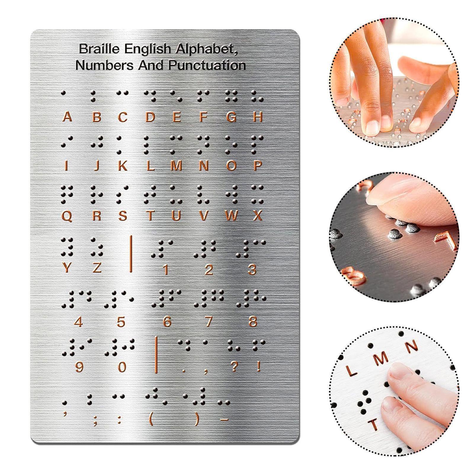 Tablero del alfabeto Braille, alfabeto inglés Braille, herramienta ...