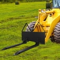 46" Pin-On Pallet Forks Attachment with Quick Attach Mount, Universal ...