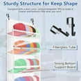 7-layer large capacity Hat Organizer, Hat Rack for Door With Dust Cover ...