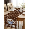 Burlap Table Runner 36 Inches Long, Farm Cafe Coffee Vintage Brown Non ...