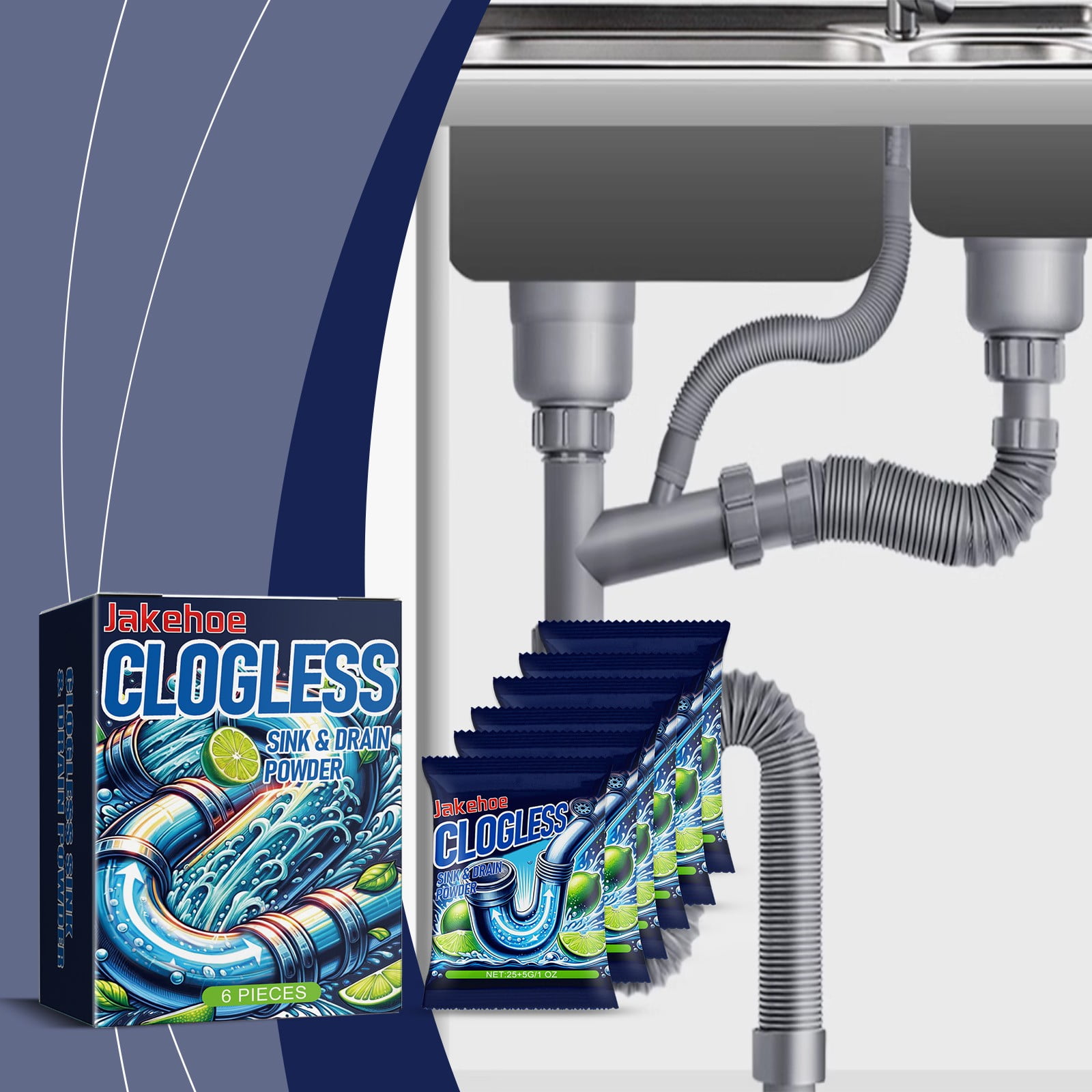 Click here for Bifavgk Powerful Pipe Declogger Sink Drain Powder... prices