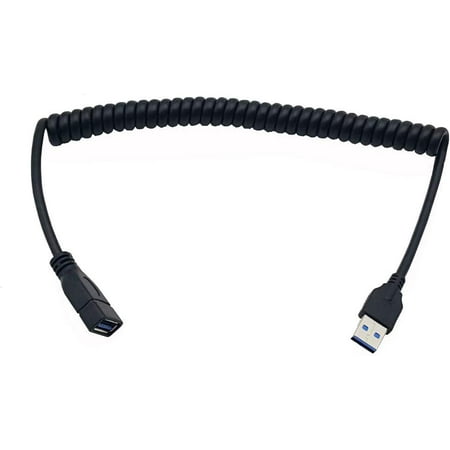 Seadream High Speed USB 3.0 Male to Female Retractable Spring Coiled ...