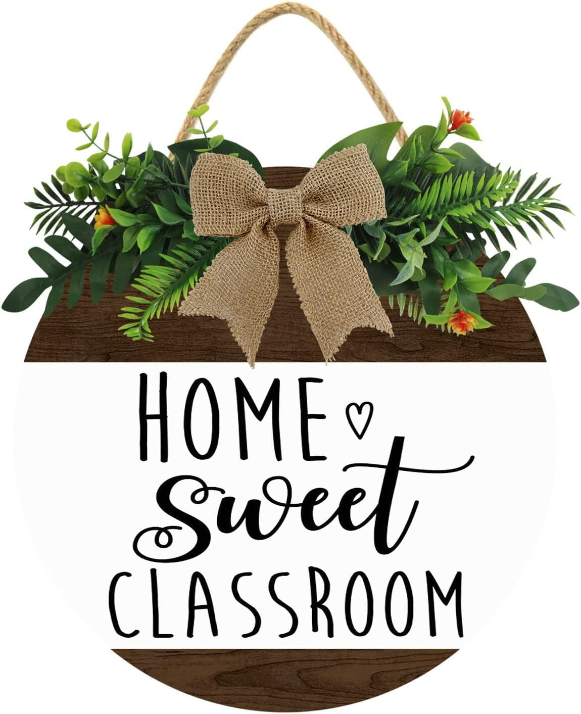Eveokoki 12" Home Sweet Classroom Wood Sign,Teacher Decor,Classroom ...
