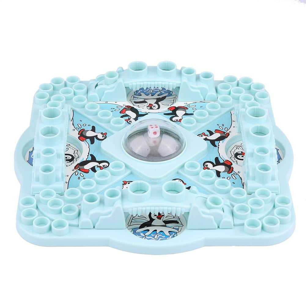 Qiilu 1Pc Pop 'n Drop Penguins Toys Kids Desktop Dice Board Competition ...