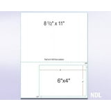 Integrated Laser Form with Label Combination 6x4" 1 Label on Right Case ...