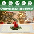 KOVOT LED Snow Christmas Holiday Decor Table Runner - Artificial Snow ...