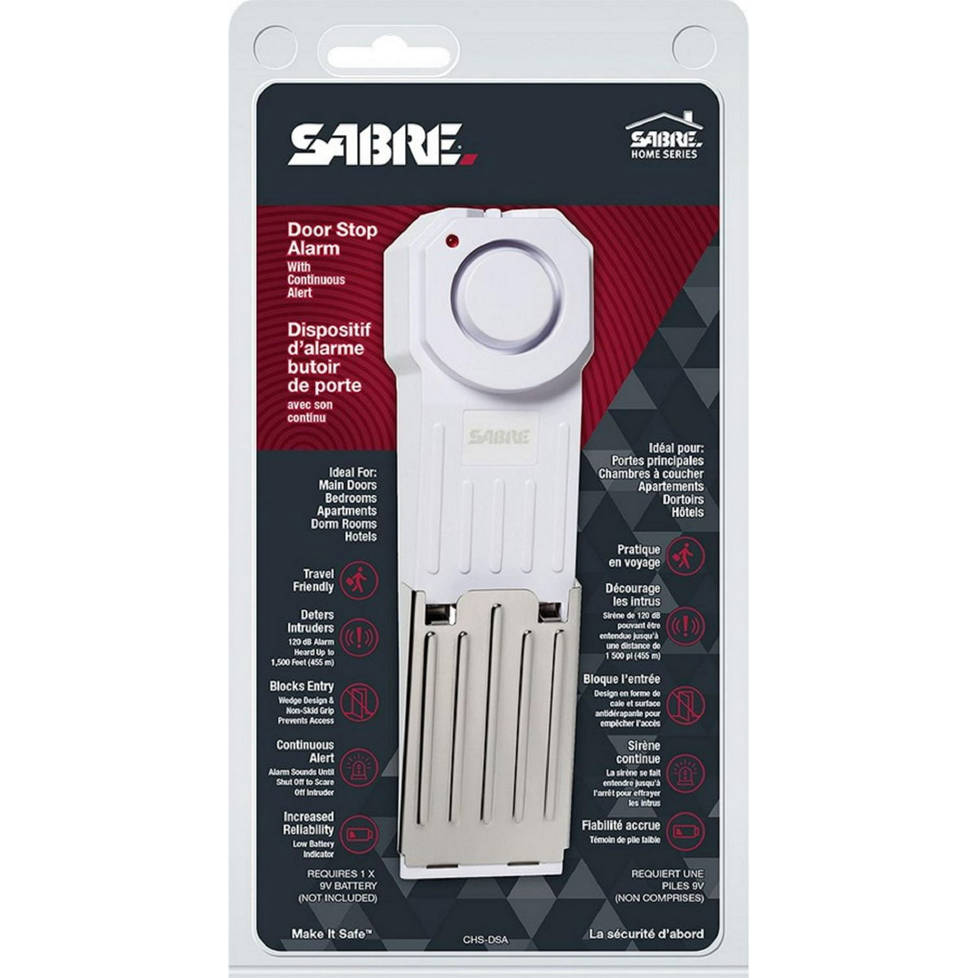 Click here for Sabre Wedge Door Stop Alarm prices