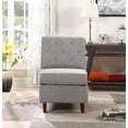 Storage Accent Chair, Gray - Walmart.com