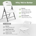 8FT Folding Table Set with 4 Chairs – Heavy-Duty Portable Furniture for ...