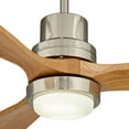 52" Casa Vieja Delta-Wing DC Modern 3 Blade Indoor Ceiling Fan with LED ...