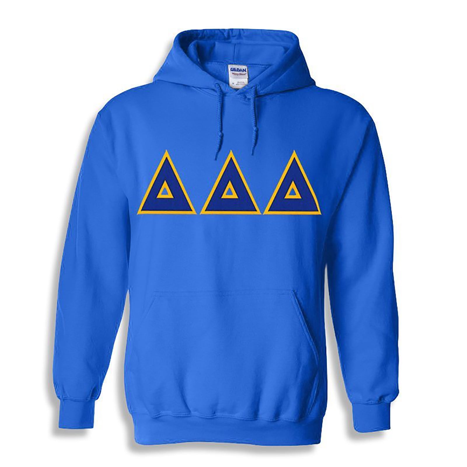 Delta Delta Delta Lettered Hooded Sweatshirt - Walmart.com