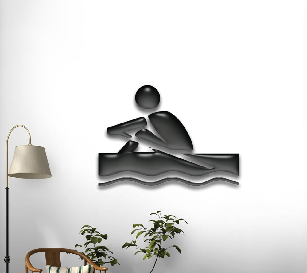 Rowing Rowing Symbol Wall Decals WM244094 by Wallmonkeys (36 in W x 28 ...
